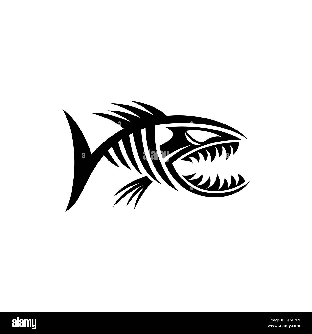 Piranha logo design, vector illustration Stock Vector Image & Art - Alamy