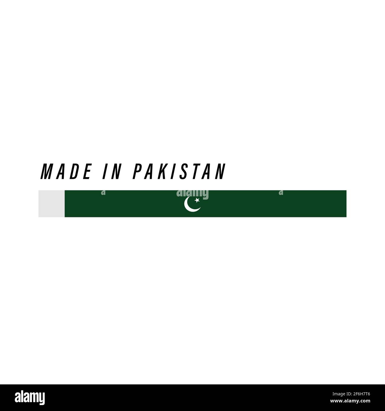 Made in Pakistan, badge or label with flag isolated on white background ...