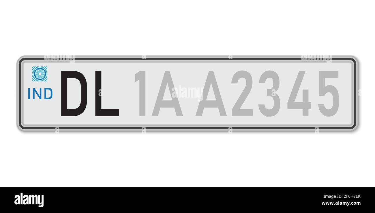 Indian license plate hi-res stock photography and images - Alamy