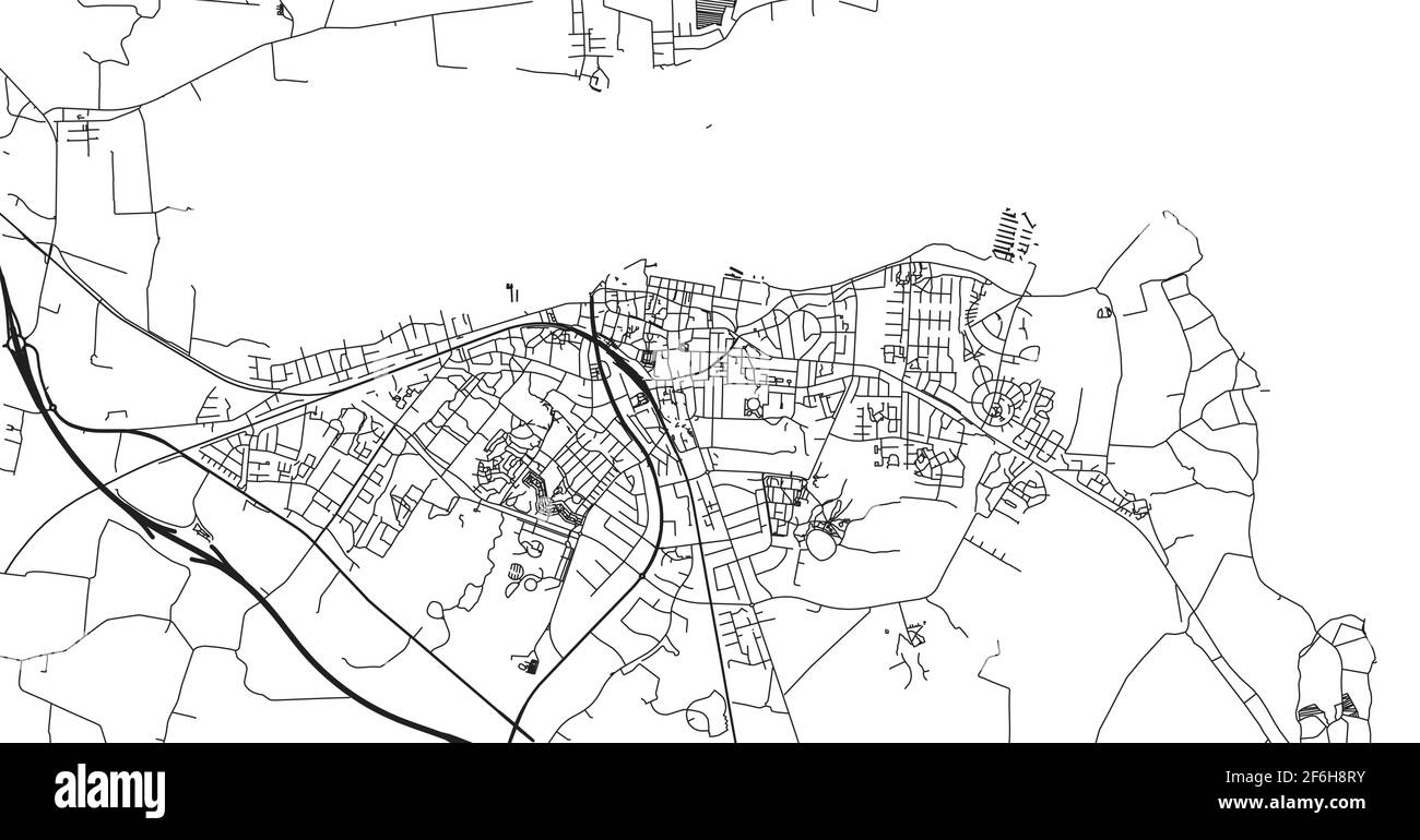 Urban vector city map of Holbaek, Denmark Stock Vector Image & Art - Alamy