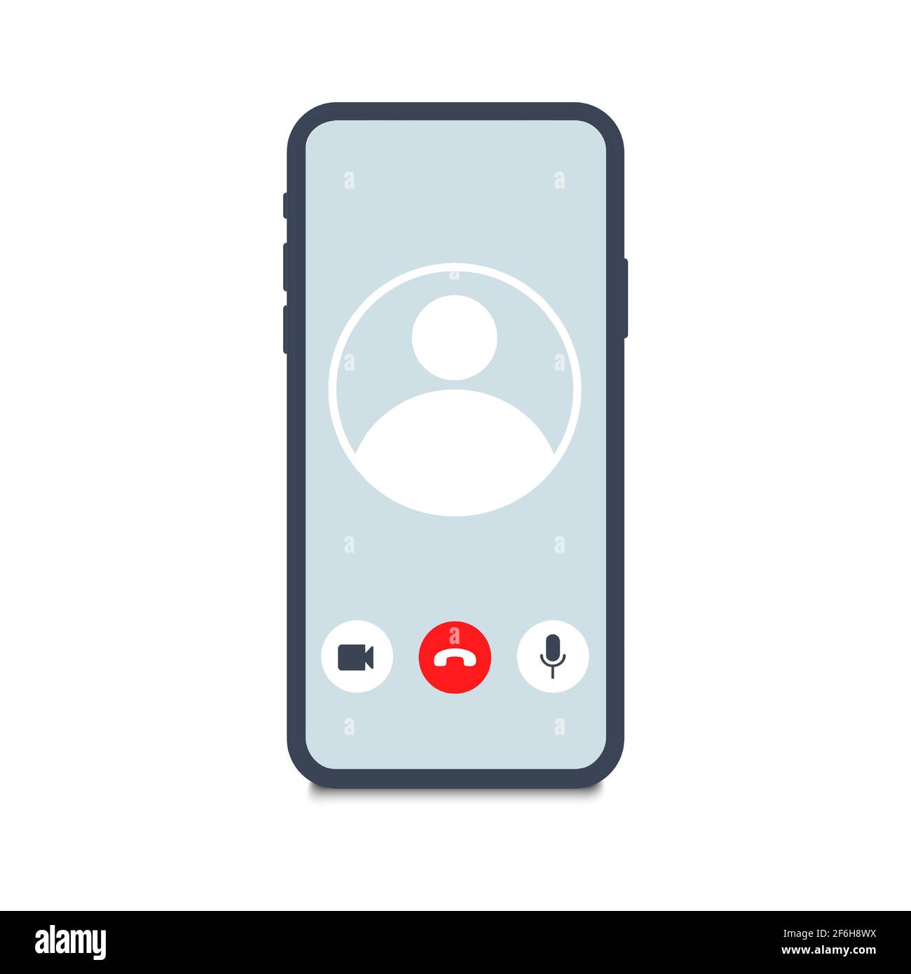 Phone call video template Cut Out Stock Images & Pictures - Alamy