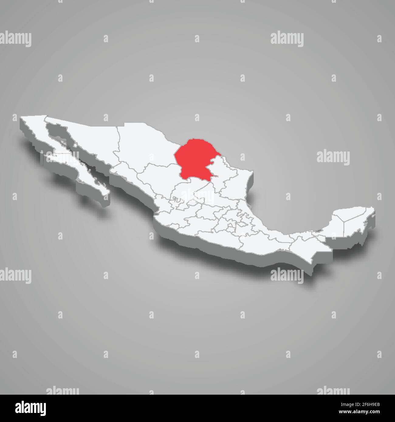 Map of coahuila hi-res stock photography and images - Alamy