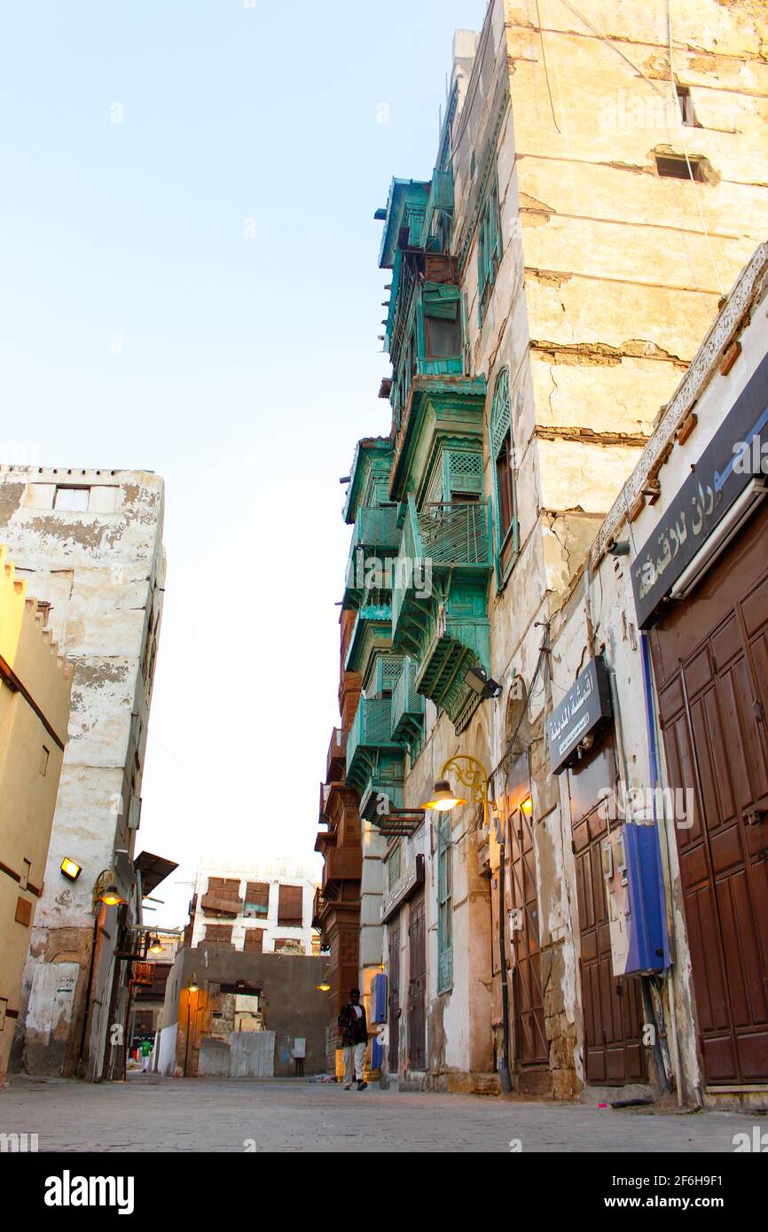 unesco world historical city in jeddah Stock Photo - Alamy