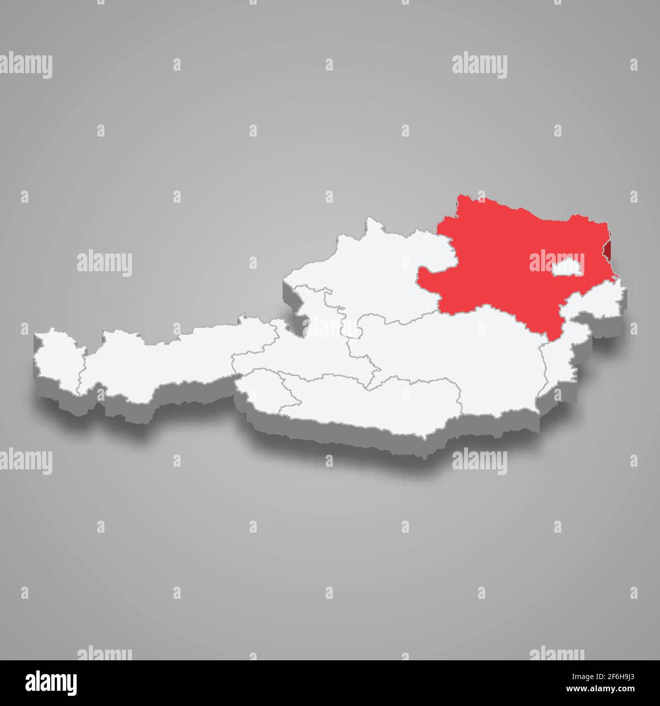 Map lower austria overview map hi-res stock photography and images - Alamy