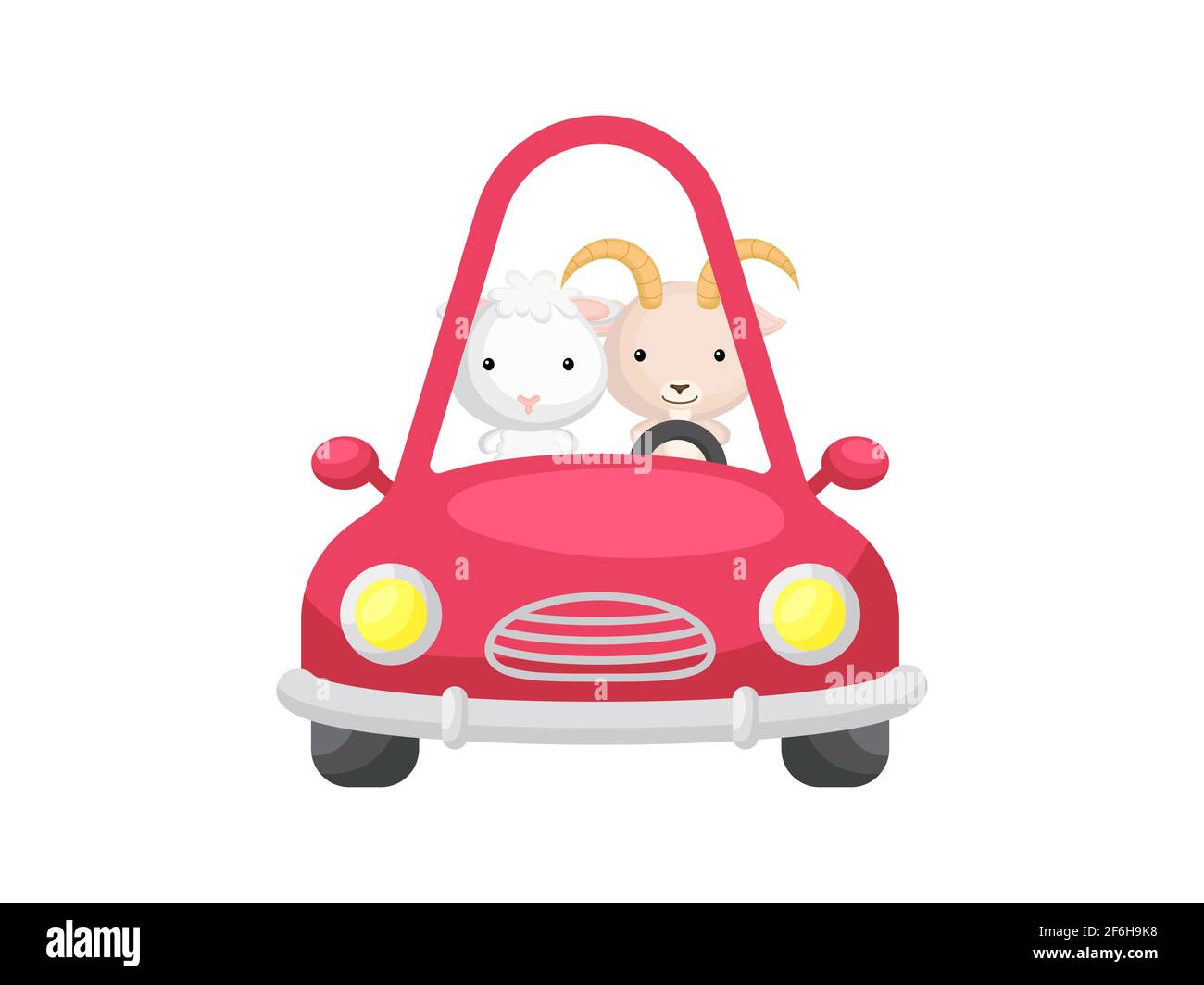 Sheep car Stock Vector Images - Alamy