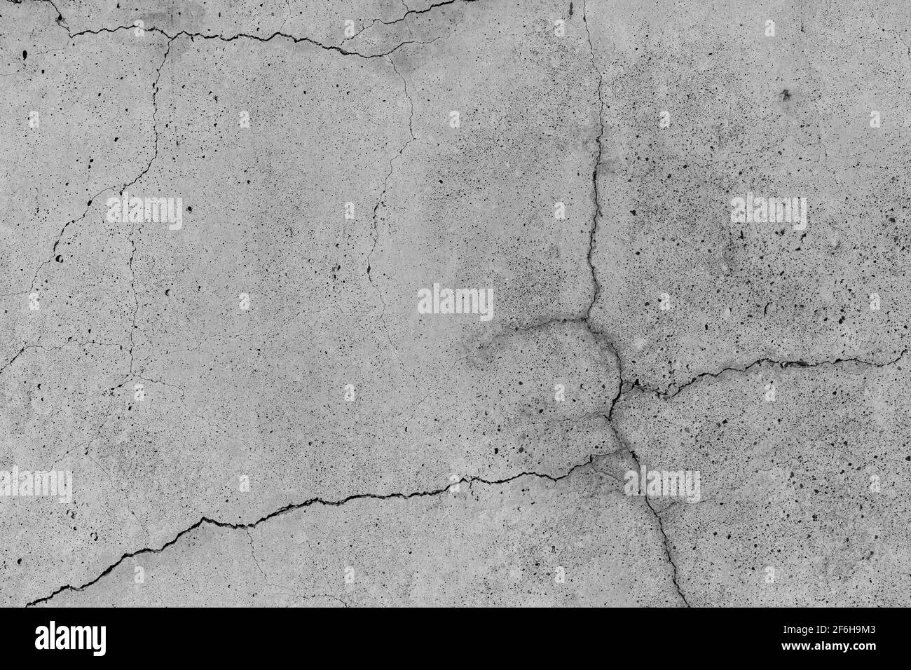 Concrete with crack broken in floor wall texture. Chapped surface ...
