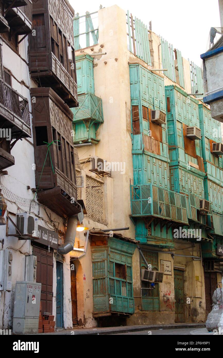 unesco world historical city in jeddah Stock Photo - Alamy