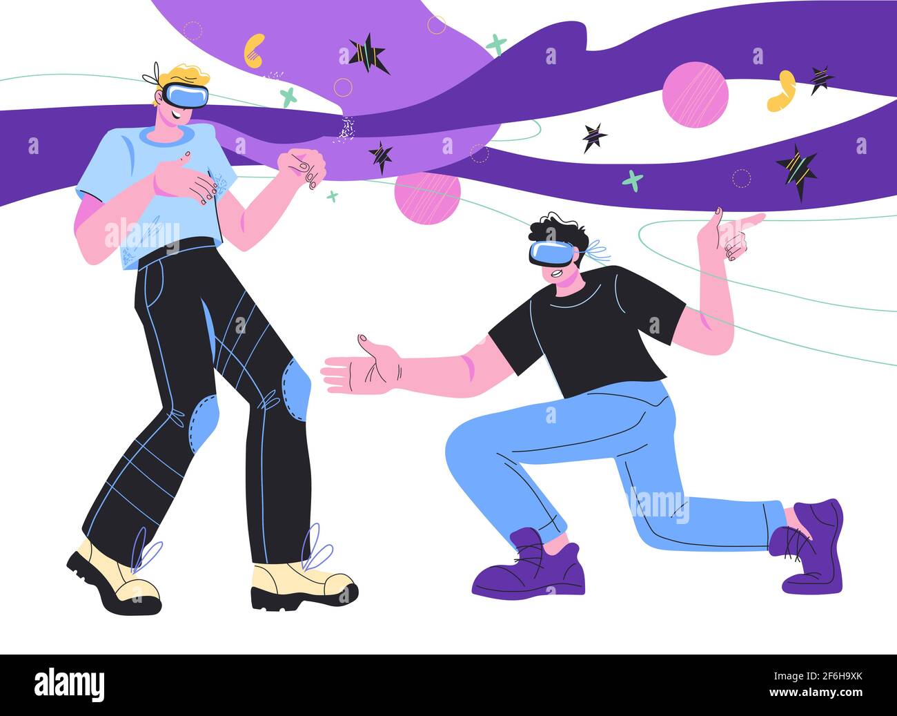 Vr headsets Stock Vector Images - Alamy
