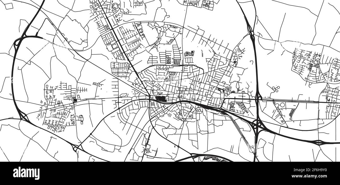 Urban vector city map of Herning, Denmark Stock Vector Image & Art - Alamy