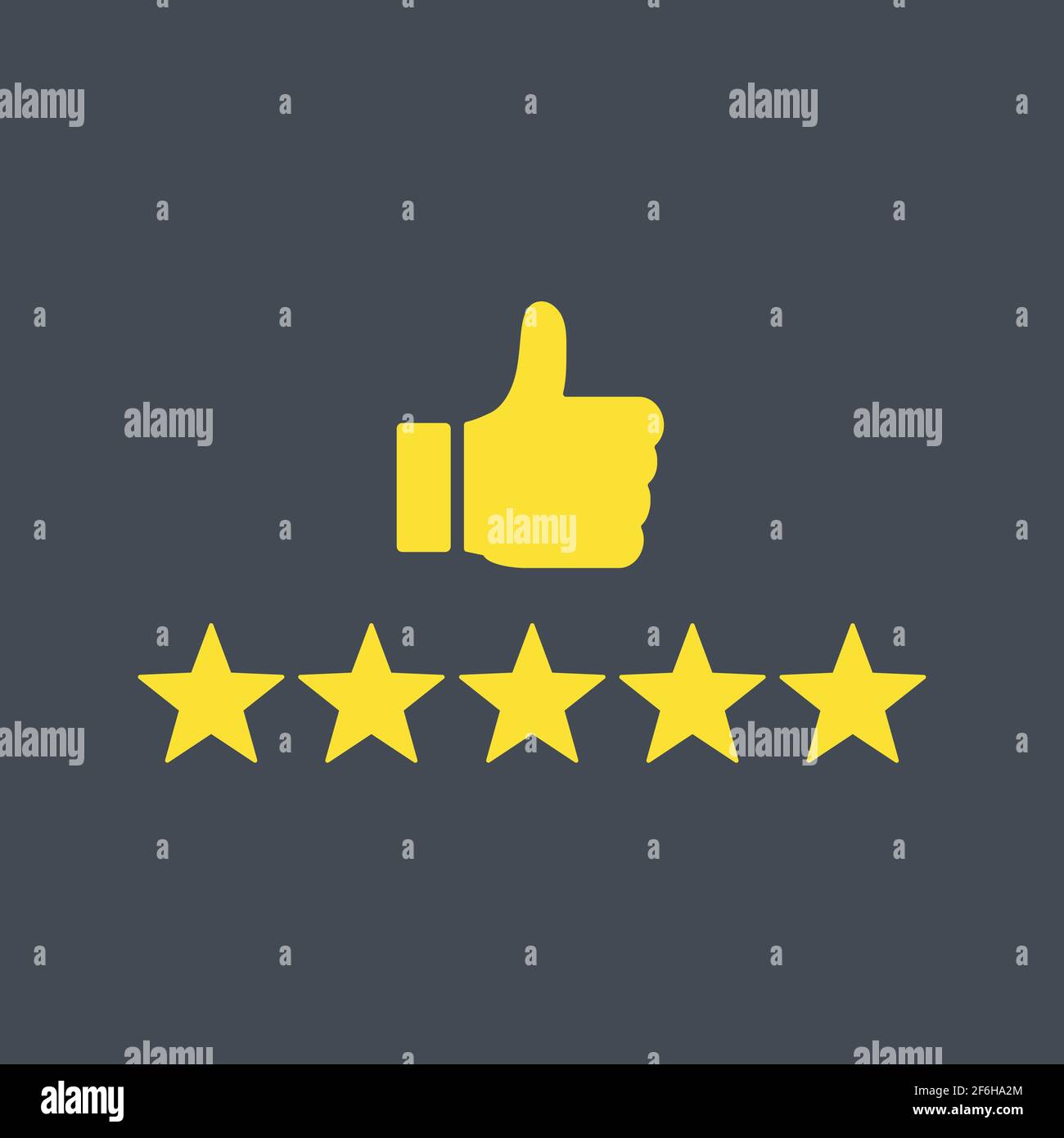 Thumb up with star hi-res stock photography and images - Alamy
