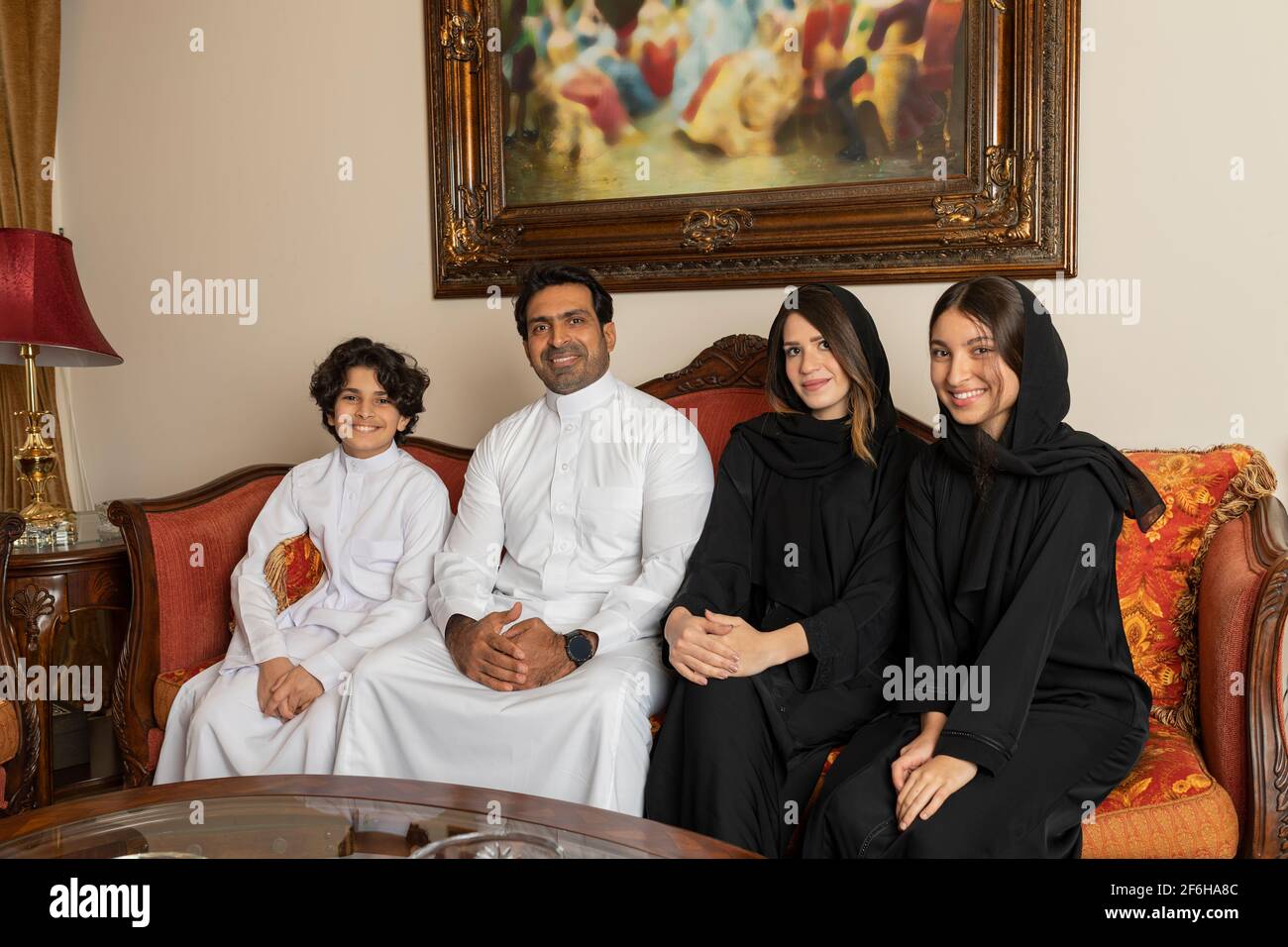 Arabian Happy family lifestyle moments at home Stock Photo - Alamy