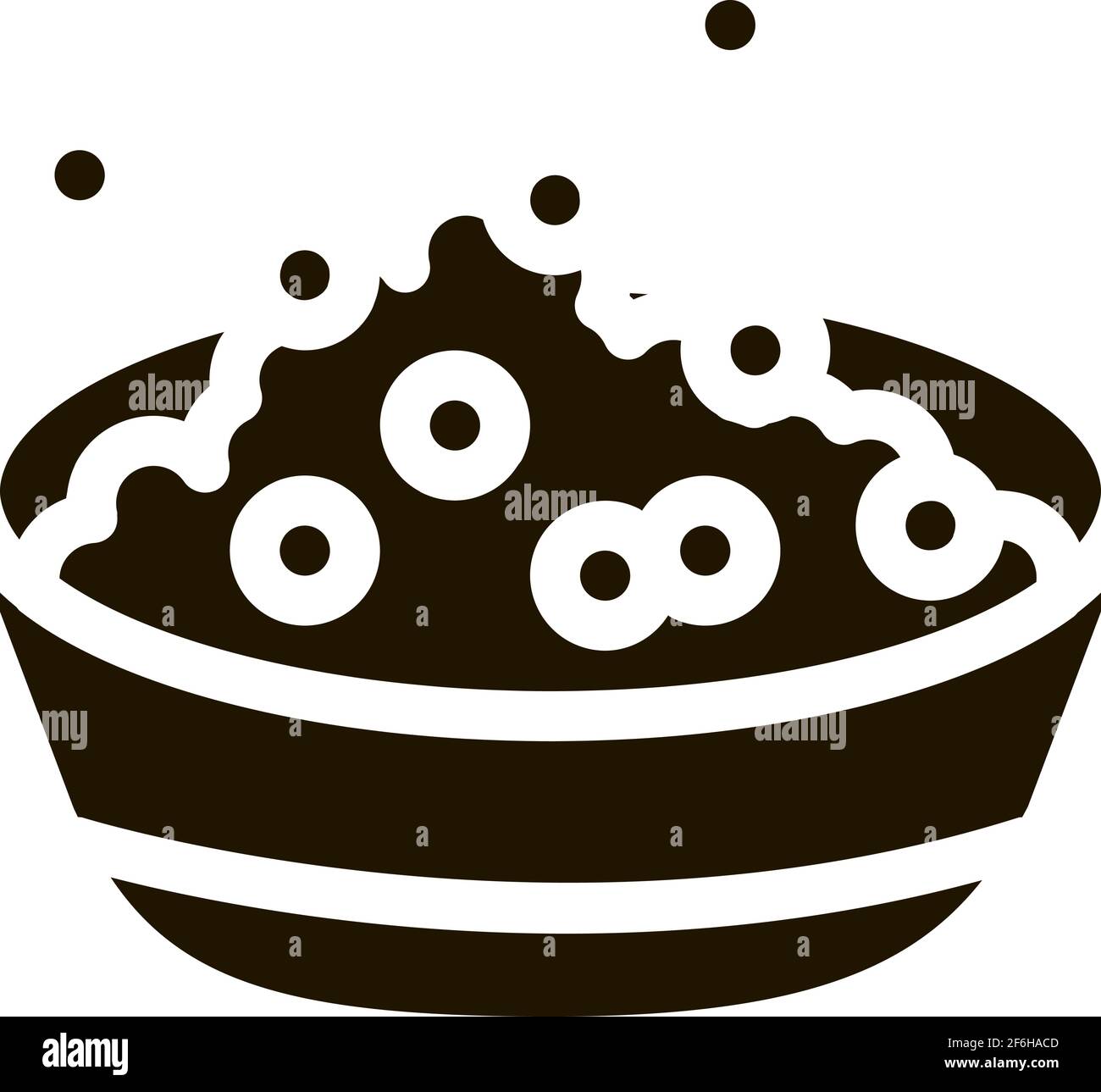 Black beans sauce isolated Stock Vector Images - Alamy