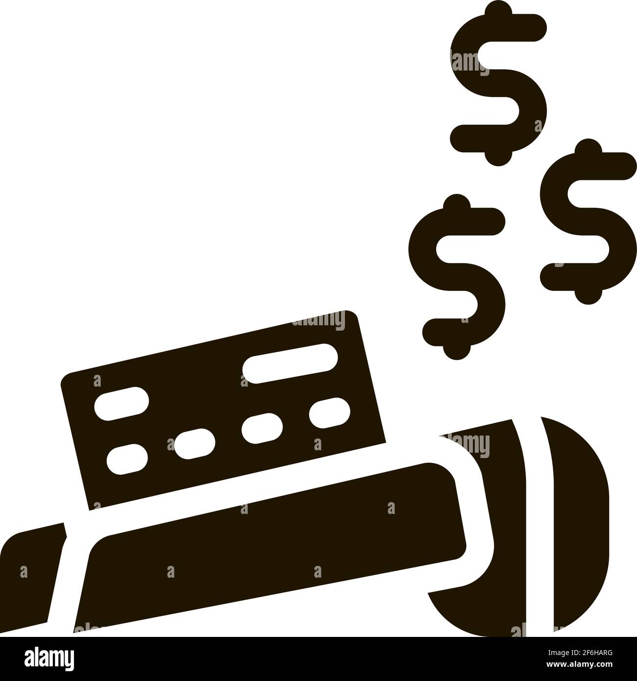 pos terminal card payment icon Vector Glyph Illustration Stock Vector ...