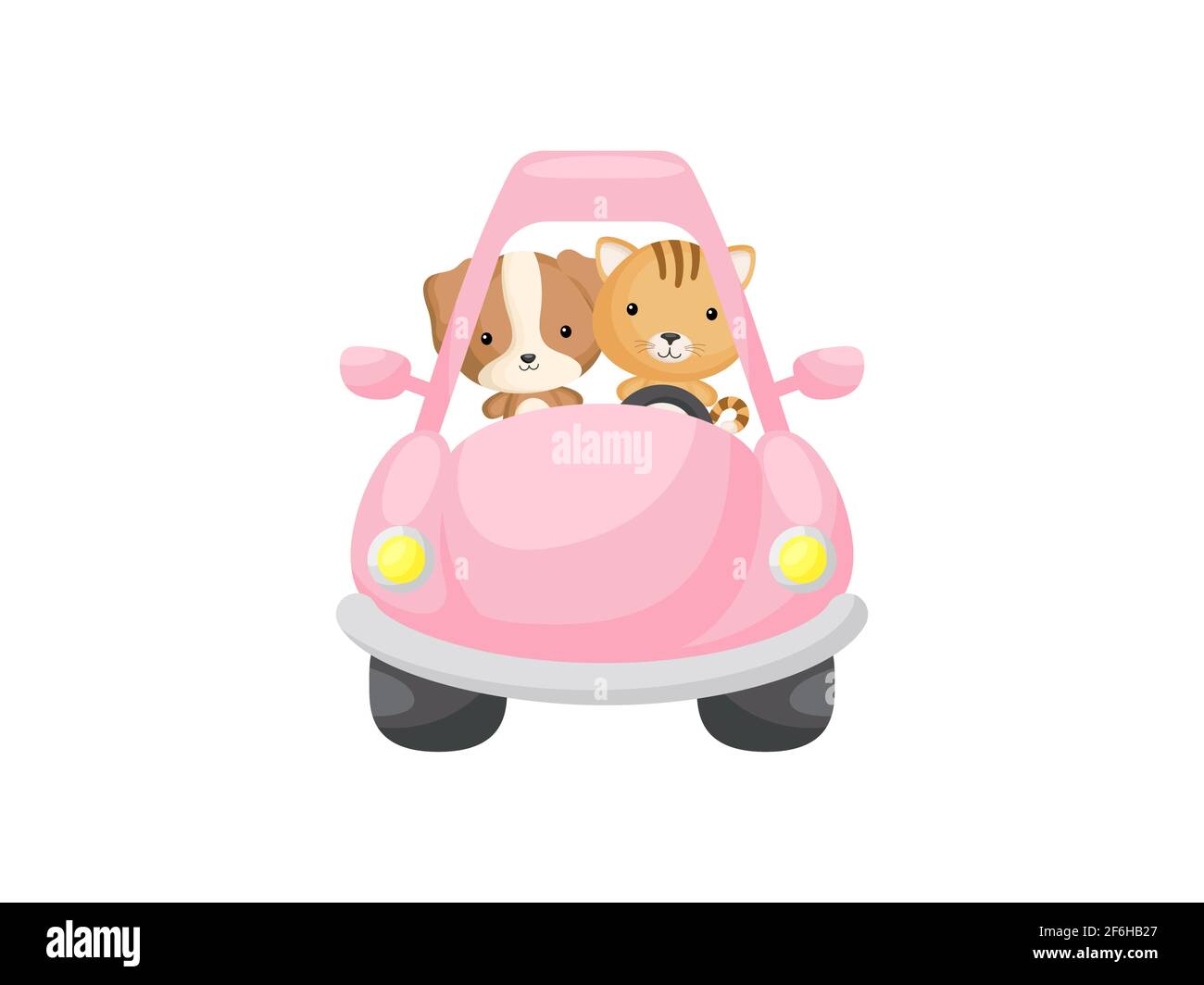 Dog driving cat hi-res stock photography and images - Alamy