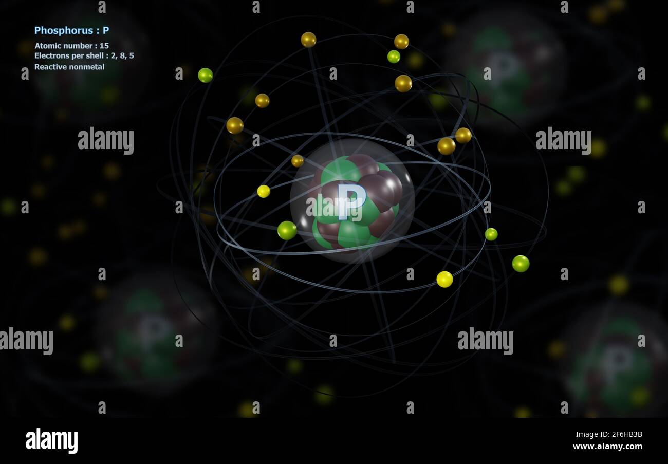 3d Bohr Model Of Phosphorus