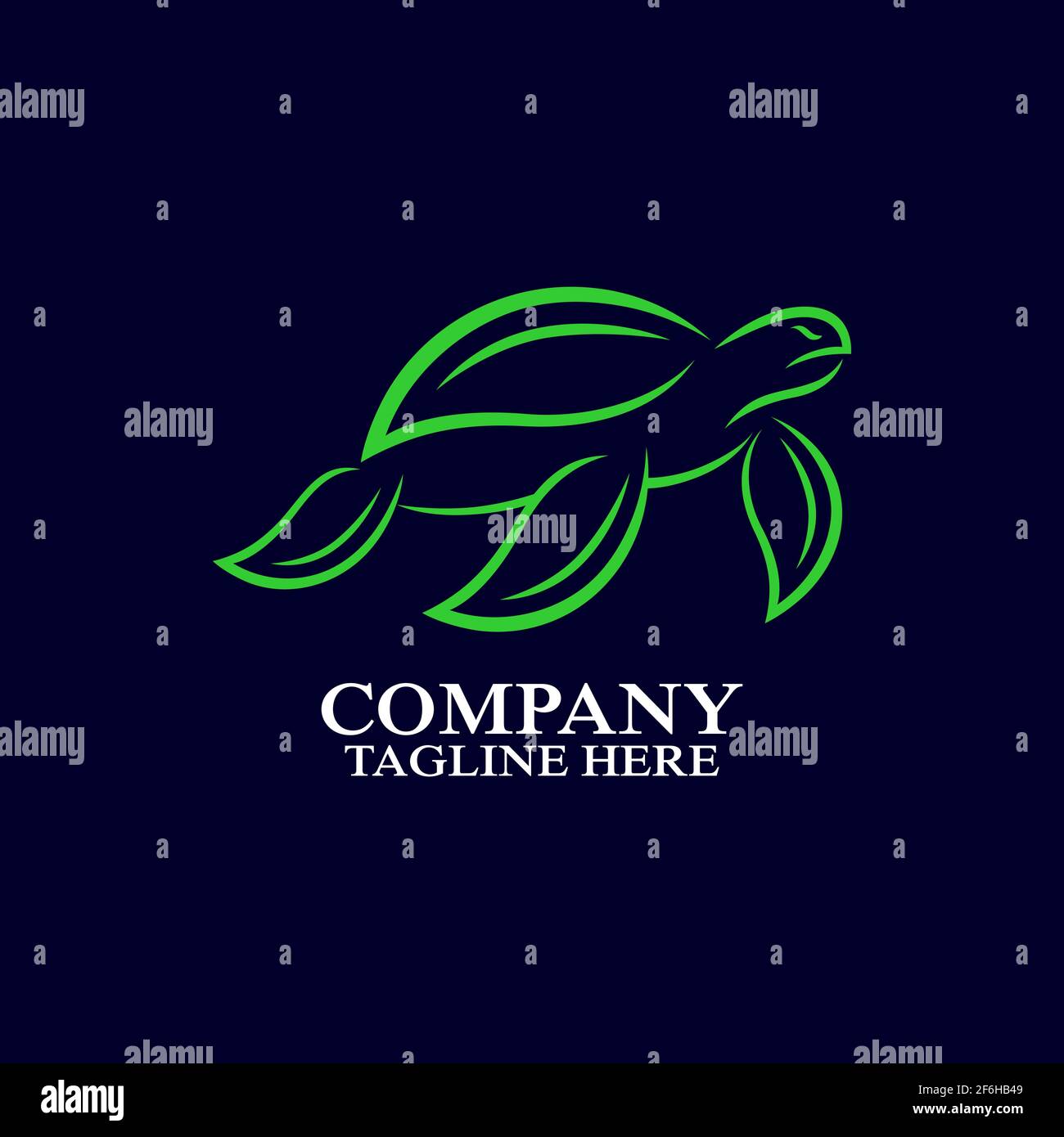 Sea turtle logo design, vector illustration Stock Vector Image & Art ...