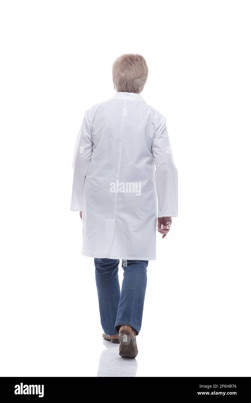 Rear view female doctor senior hi-res stock photography and images - Alamy