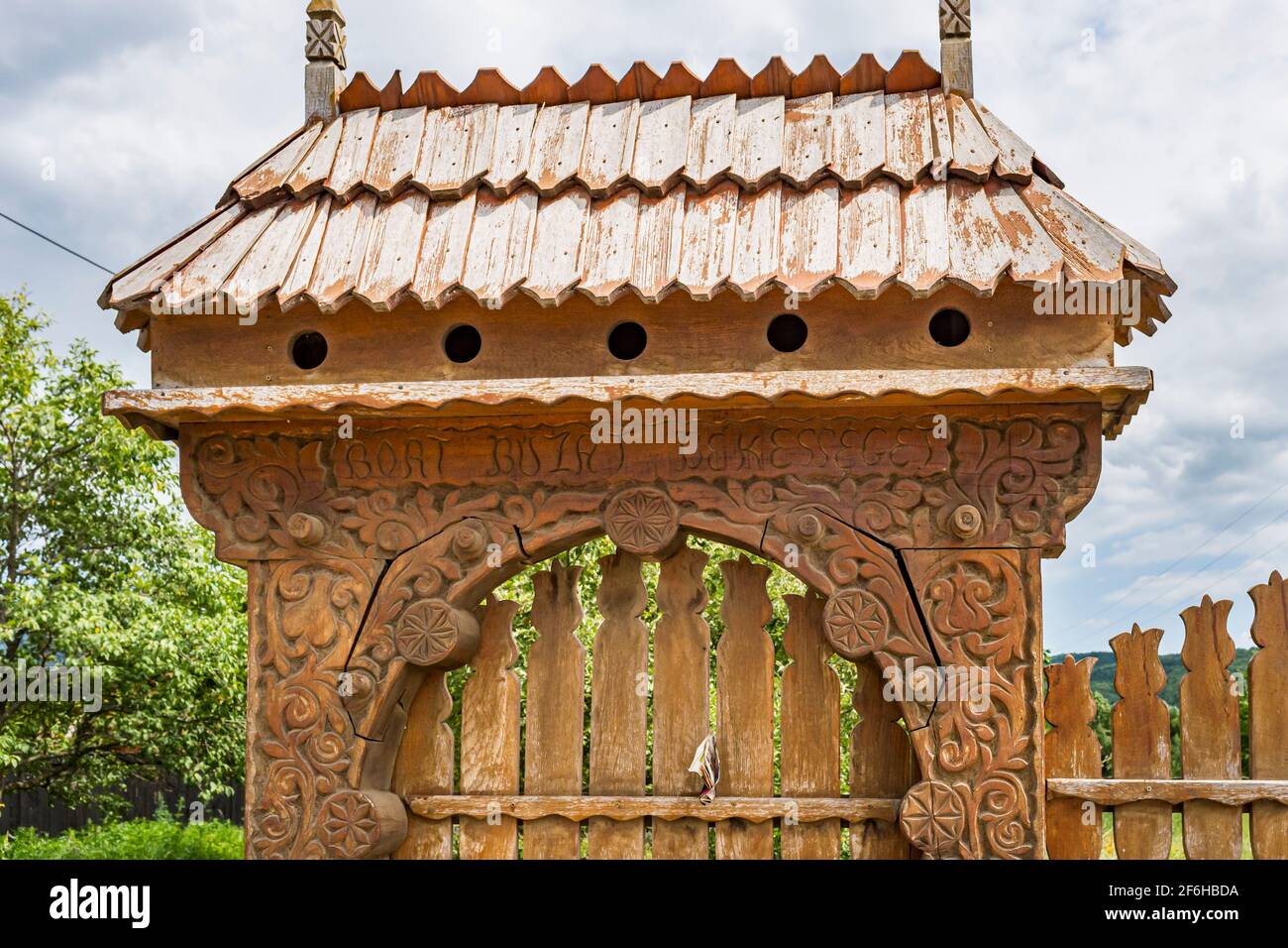 Traditional szekely gate hi-res stock photography and images - Alamy