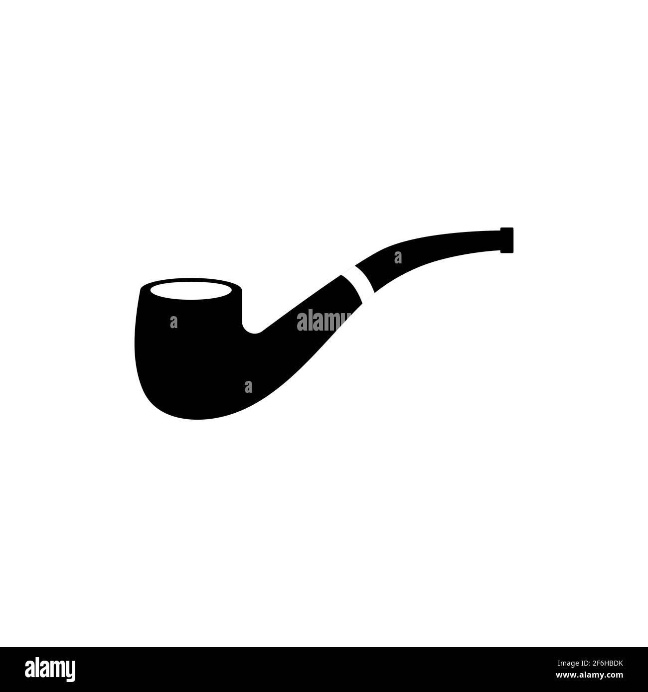 Smoking pipe. Vector illustration isolated on white background Stock ...