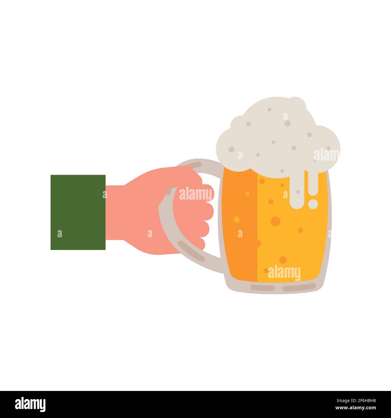 Single cold beer on Stock Vector Images - Alamy