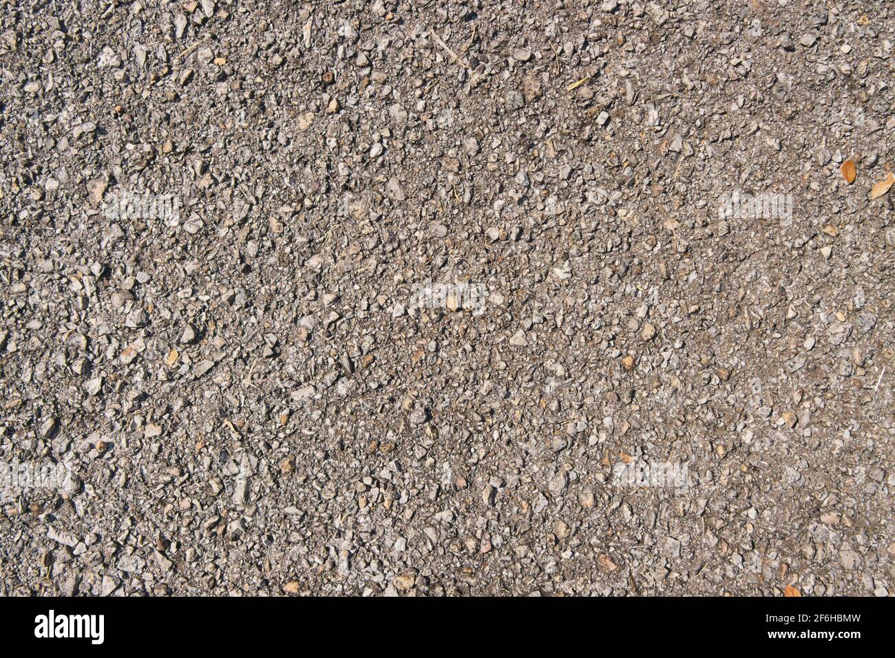 Wide Angle Gravel or Pebble on Asphalt Road Texture Background in ...