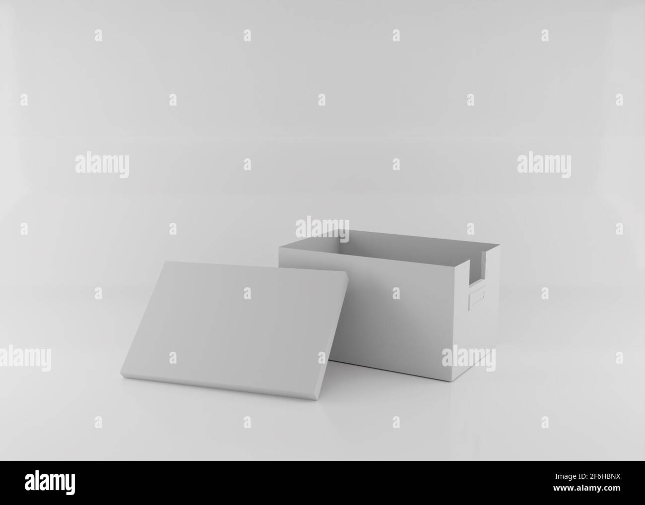 Card box 3d rendering for mockup base Stock Photo - Alamy
