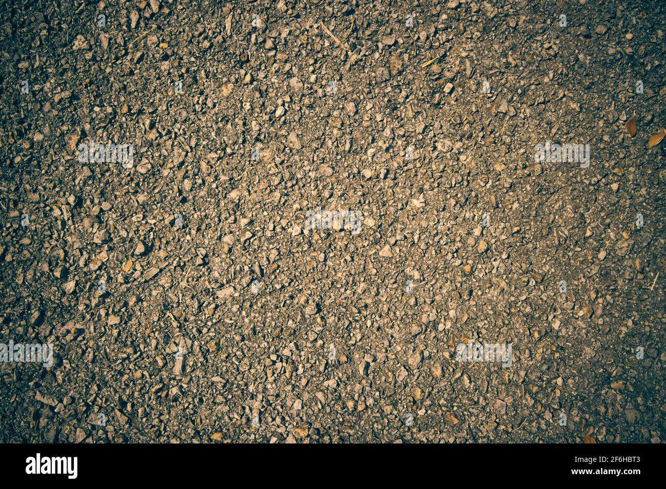 Wide Angle Gravel or Pebble on Asphalt Road Texture Background with ...