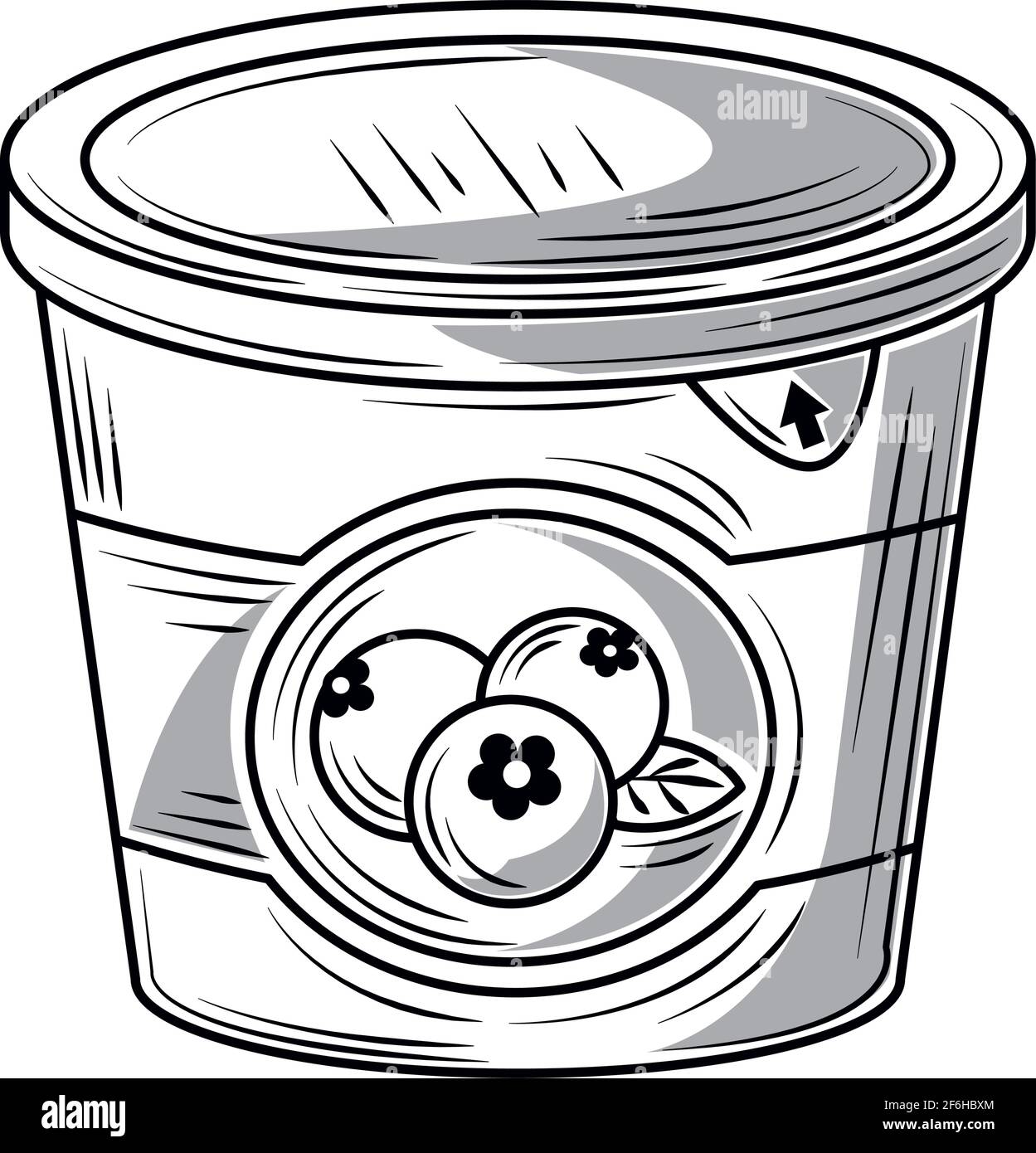 ice cream cup hand drawn Stock Vector Image & Art - Alamy