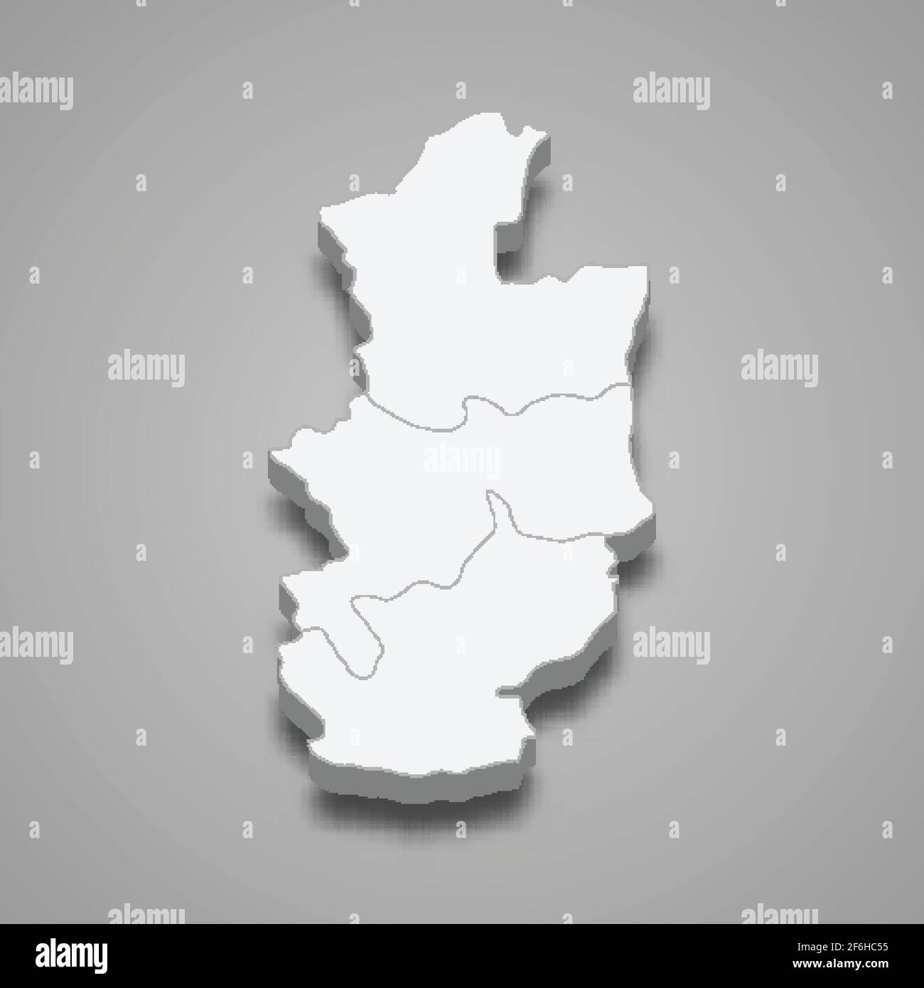 3d isometric map of Central Province of Sri Lanka, vector illustration Stock Vector Image & Art ...