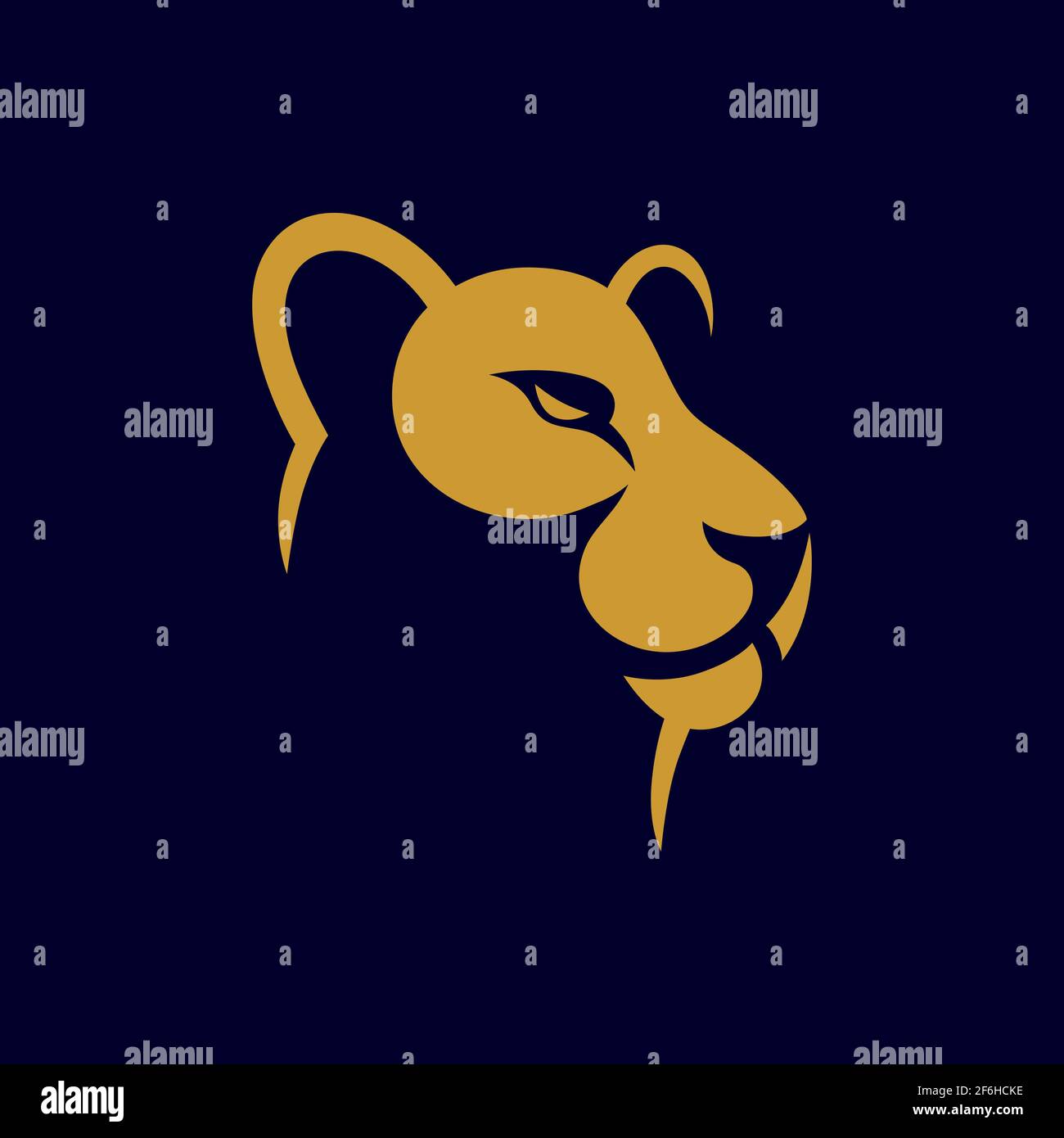 Lioness logo design, vector illustration Stock Vector Image & Art - Alamy