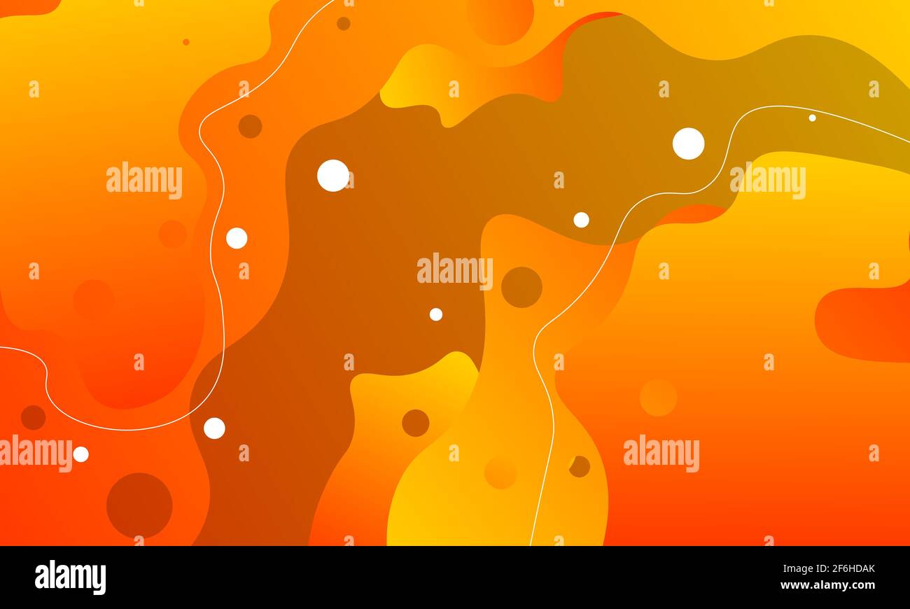 Abstract orange fluid background. Vector illustration Stock Vector ...