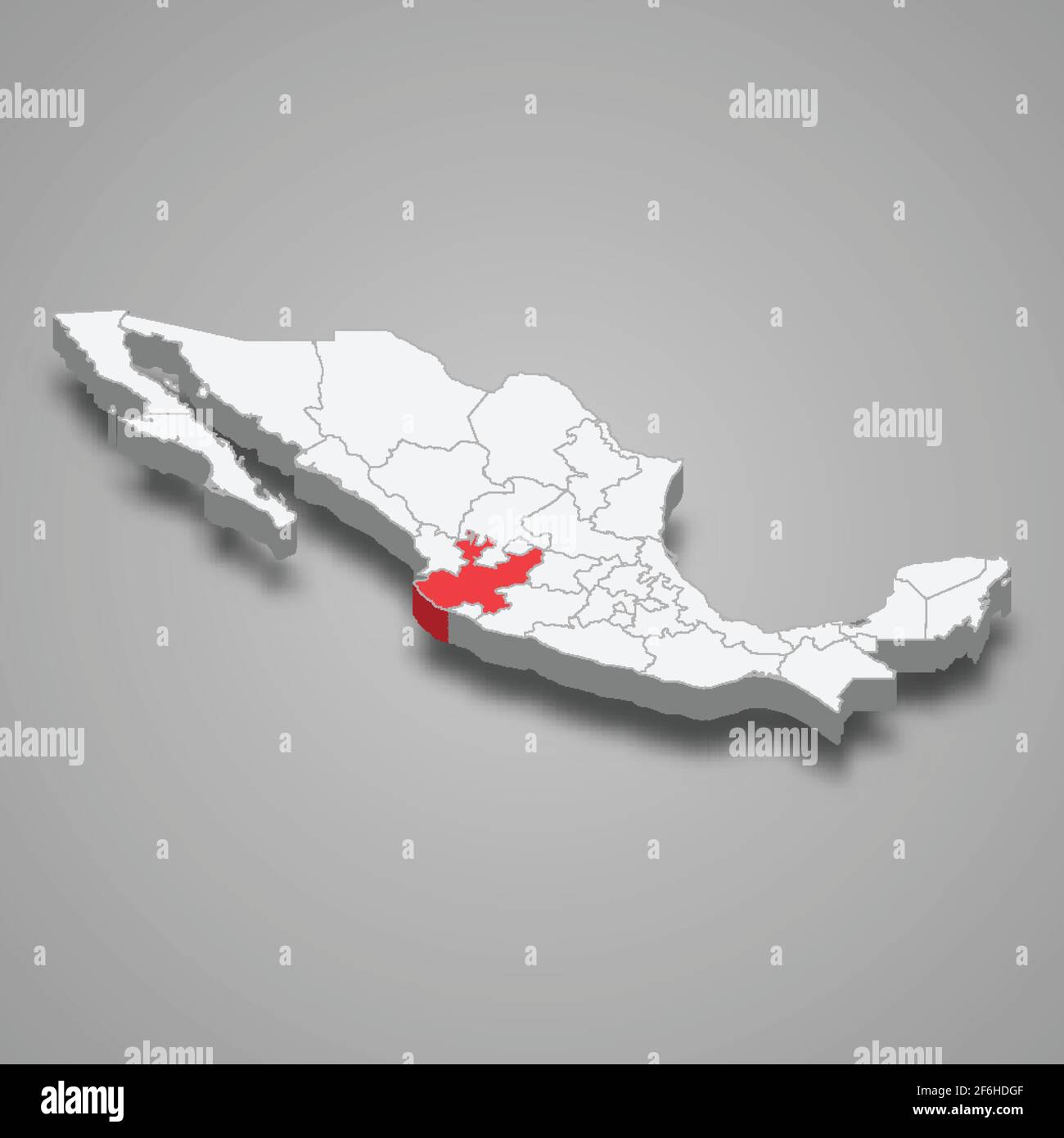 Jalisco outline vector hi-res stock photography and images - Alamy