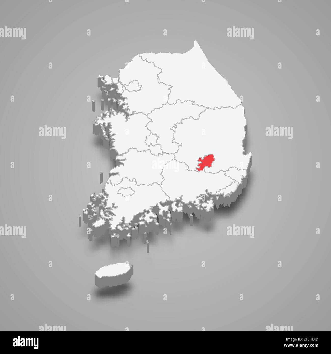 Map of daegu Stock Vector Images - Alamy