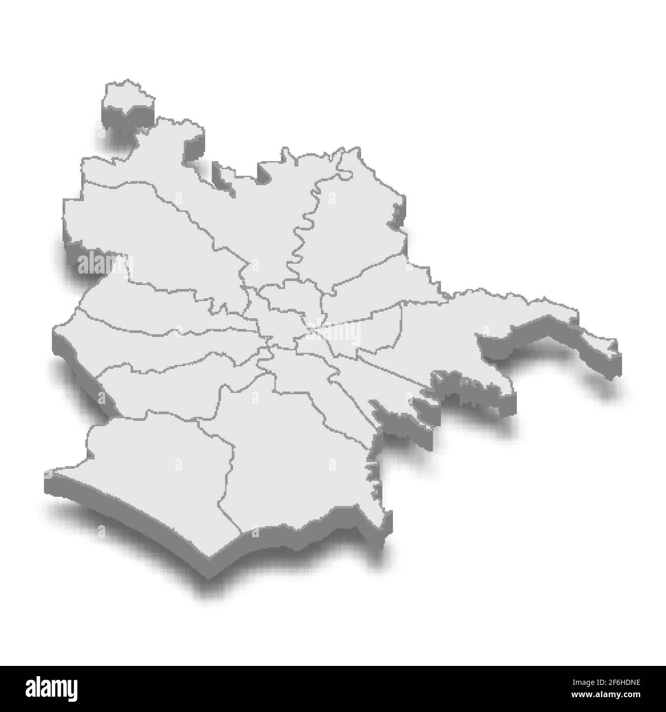 3d isometric map of Rome City is a Capital of Italy, vector ...