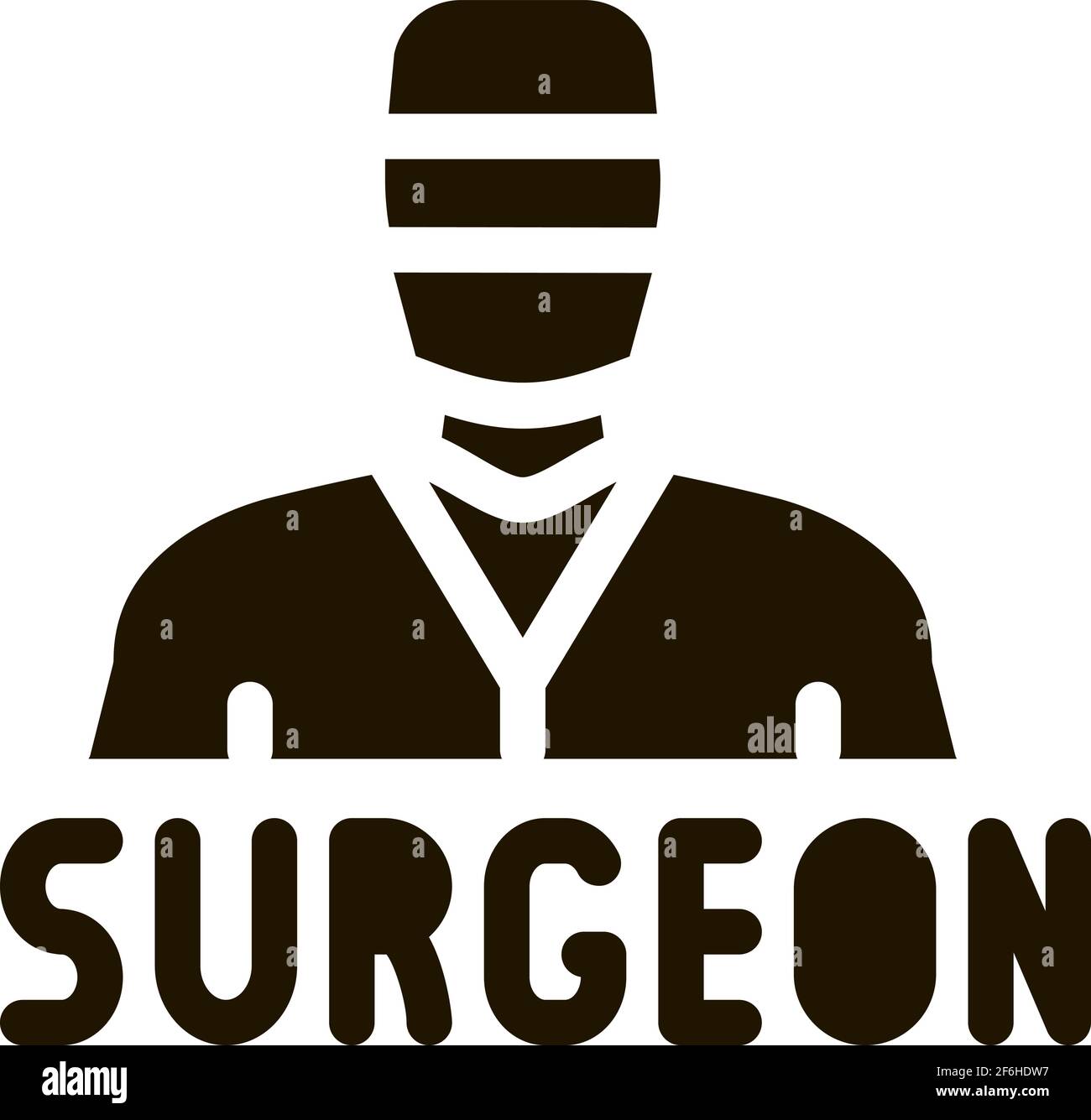 surgeon doctor icon Vector Glyph Illustration Stock Vector Image & Art ...