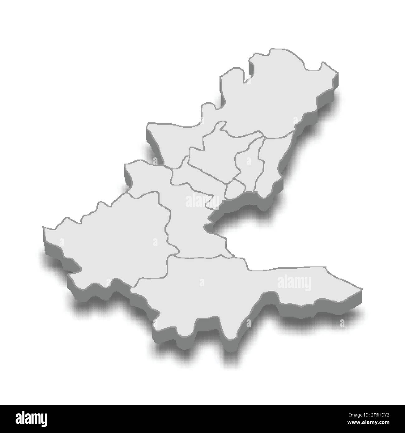 3d isometric map of Sarajevo City is a Capital of Bosnia, vector ...