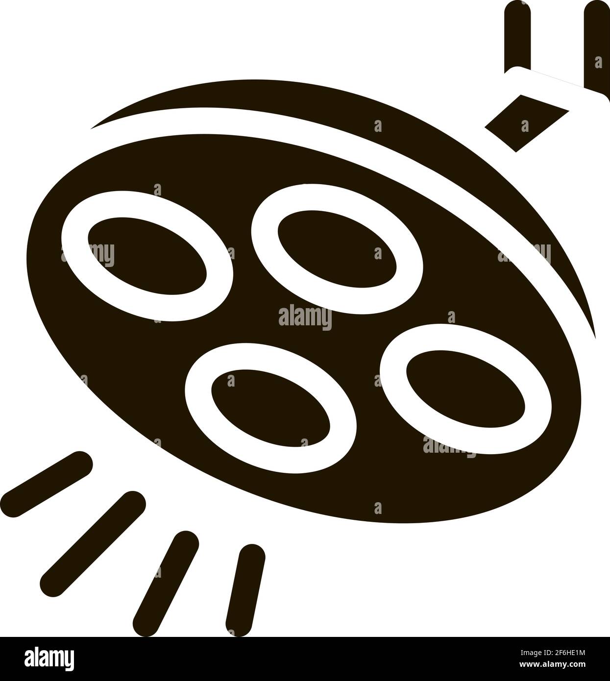 surgical lamp icon Vector Glyph Illustration Stock Vector Image & Art ...