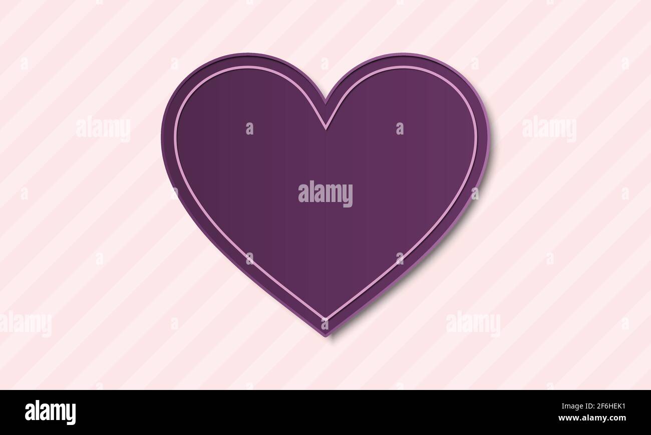 Purple and pink valentine background. Design for your banner Stock ...
