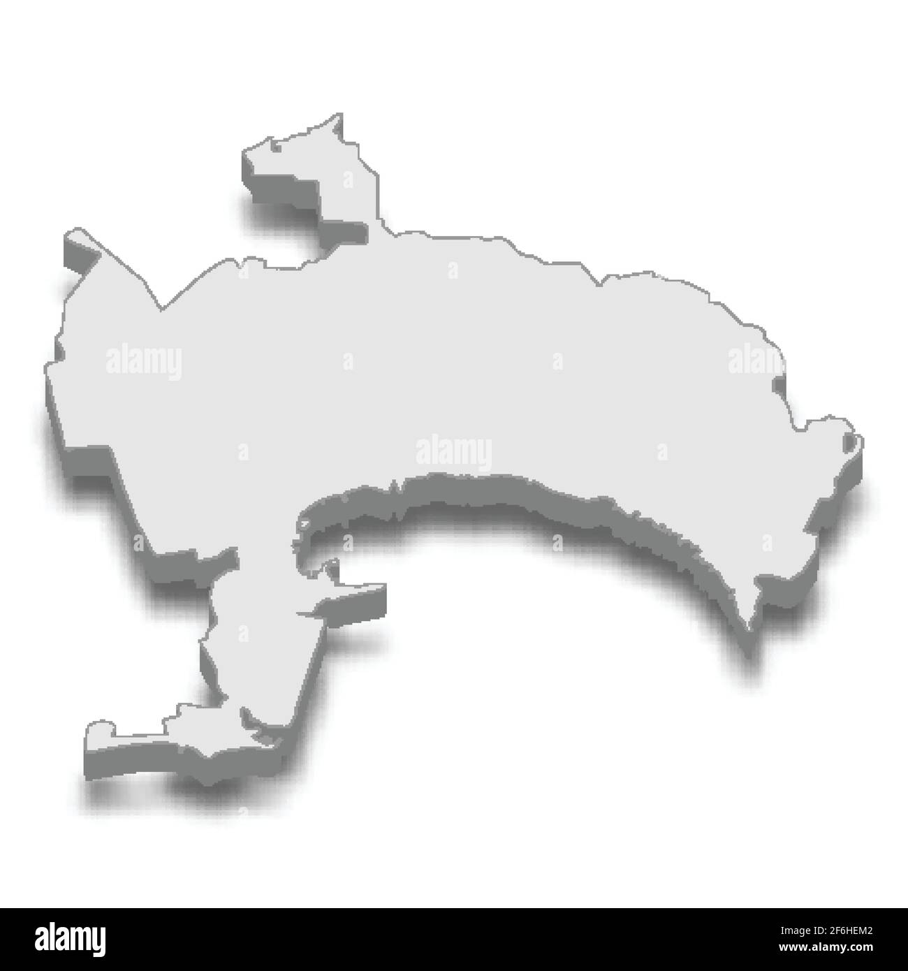 3d isometric map of Baku City is a Capital of Azerbaijan, vector ...