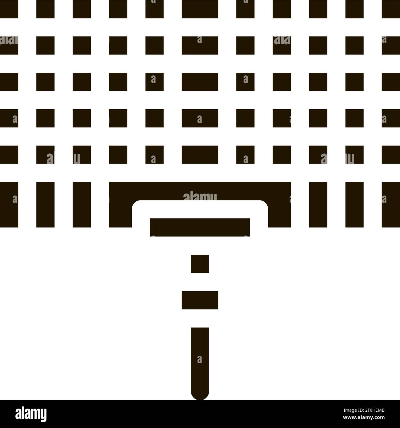 bbq grid icon Vector Glyph Illustration Stock Vector Image & Art - Alamy