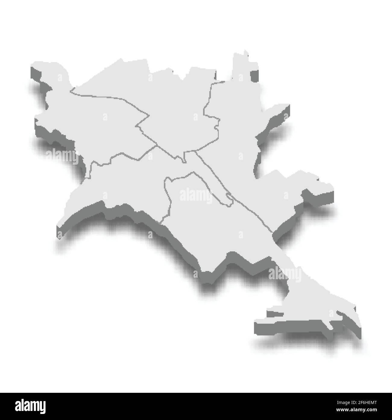 3d isometric map of Chisinau City is a Capital of Moldova, vector ...