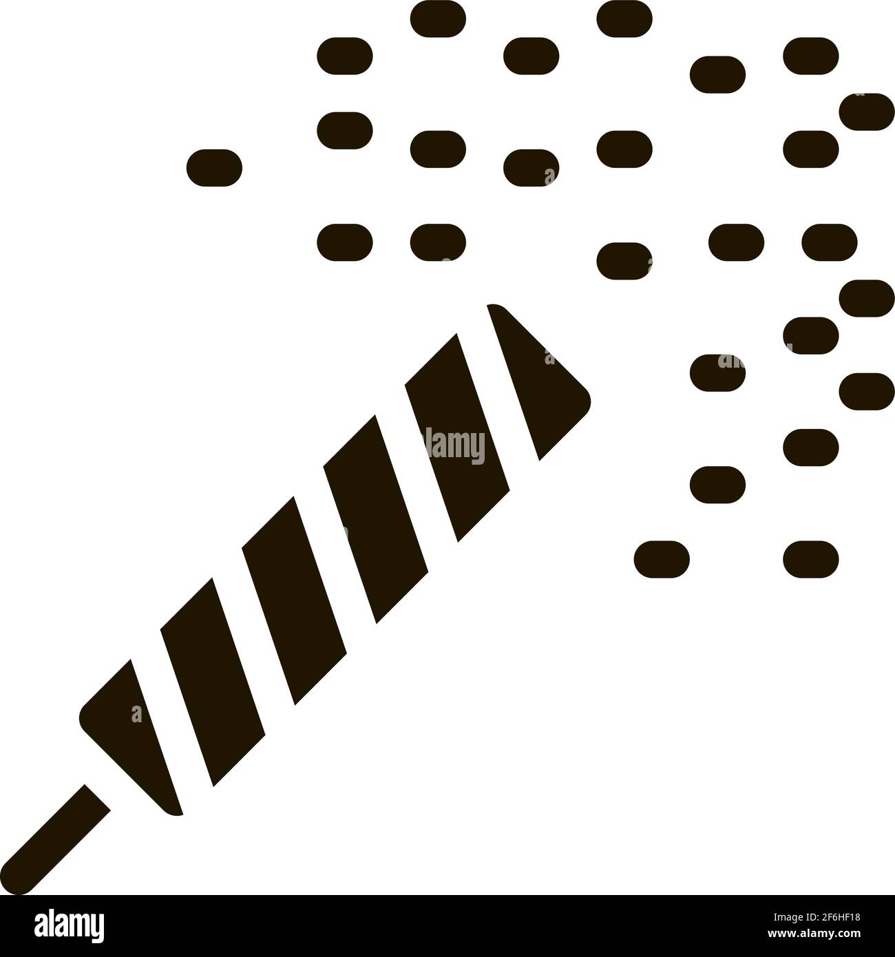 firework cracker icon Vector Glyph Illustration Stock Vector Image ...