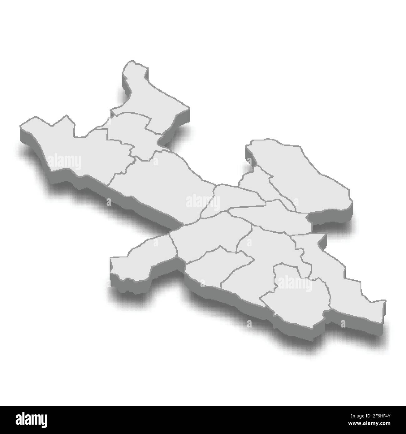 3d isometric map of Stockholm City is a Capital of Sweden, vector ...