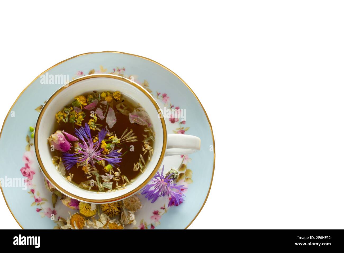 herbal tea made from various flowers Stock Photo - Alamy