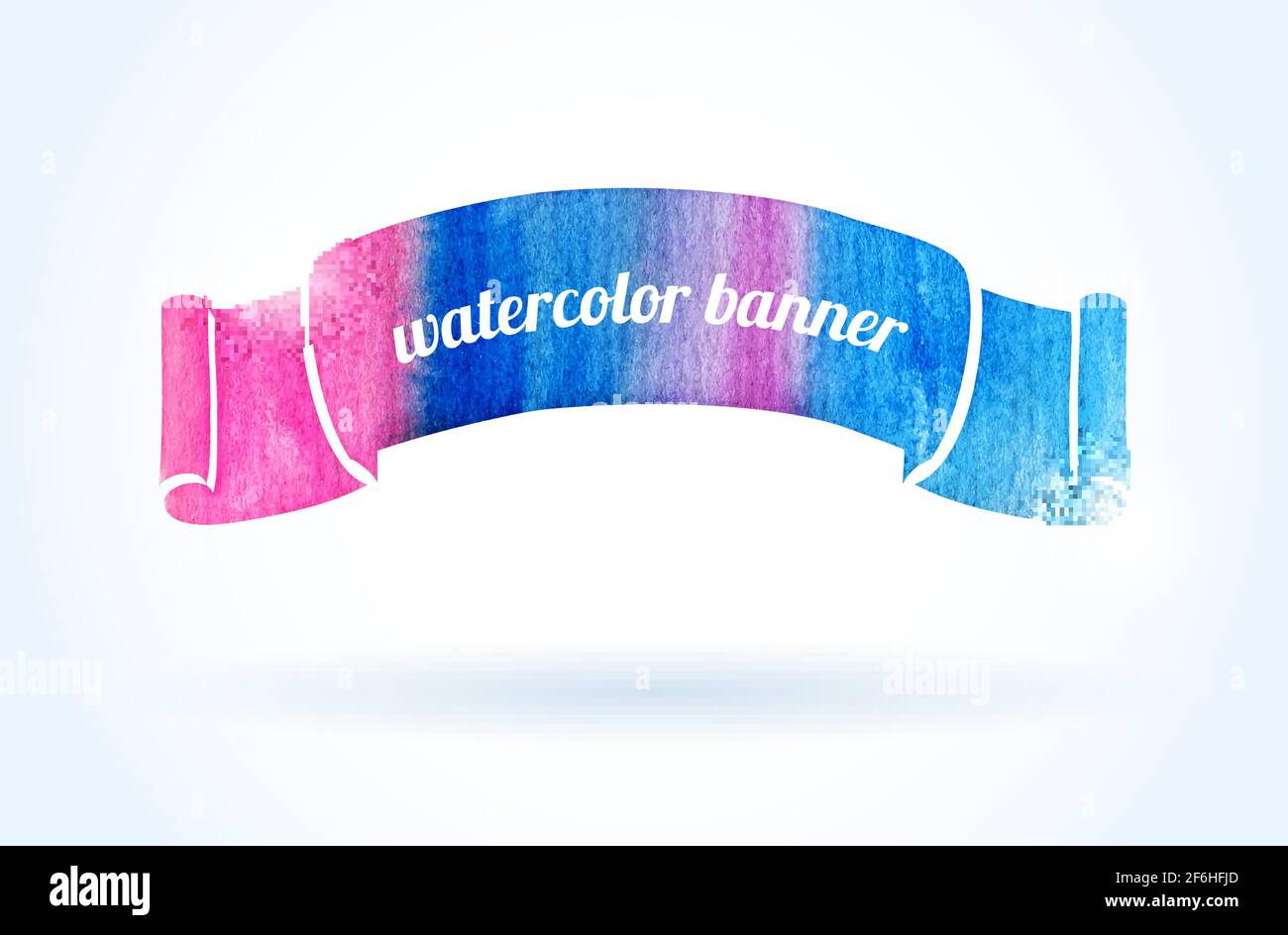 Abstract watercolor banner for background. Vector illustration Stock ...