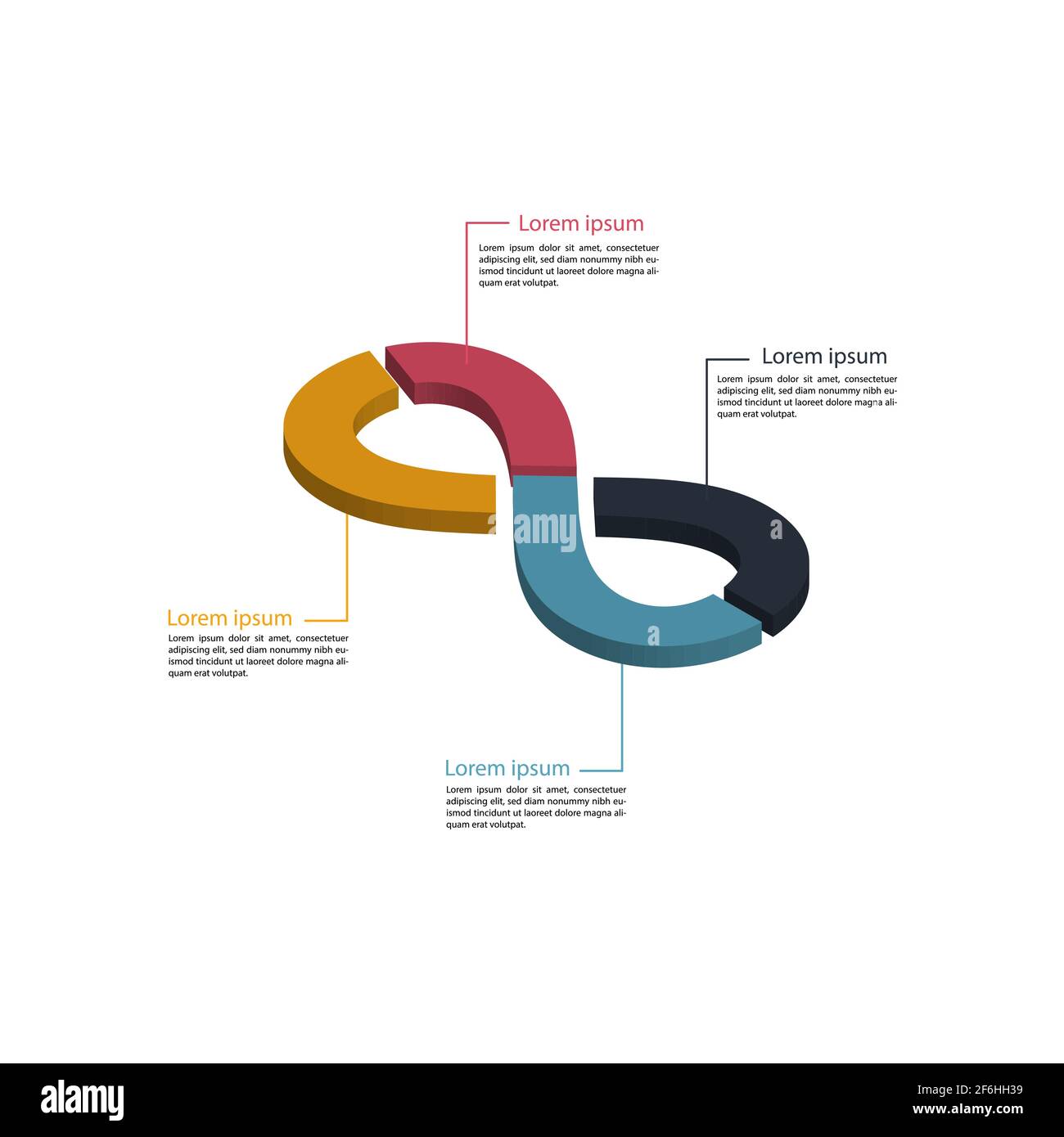 Vector infinity business concepts for infographic, loop business report ...