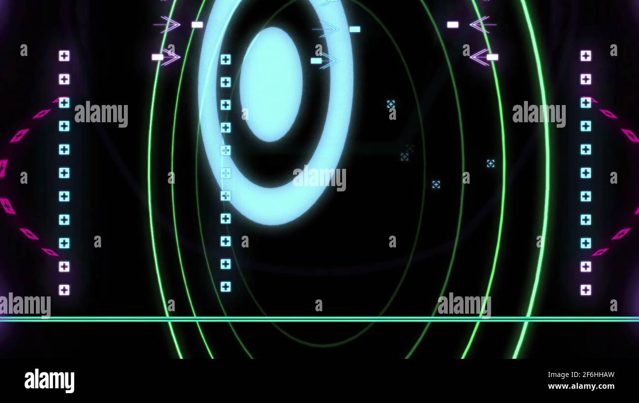 HUD Element in Hologram Style - animated element Stock Photo - Alamy