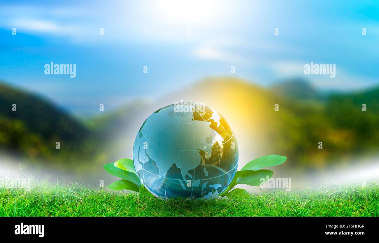Renewable energy concept Earth Day or environment protection Hands ...