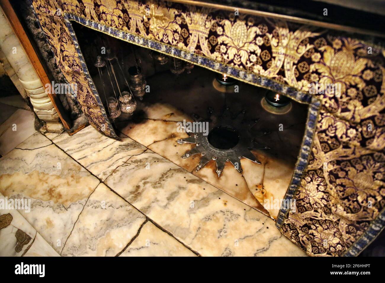 The place where Jesus was born in Bethlehem Stock Photo - Alamy