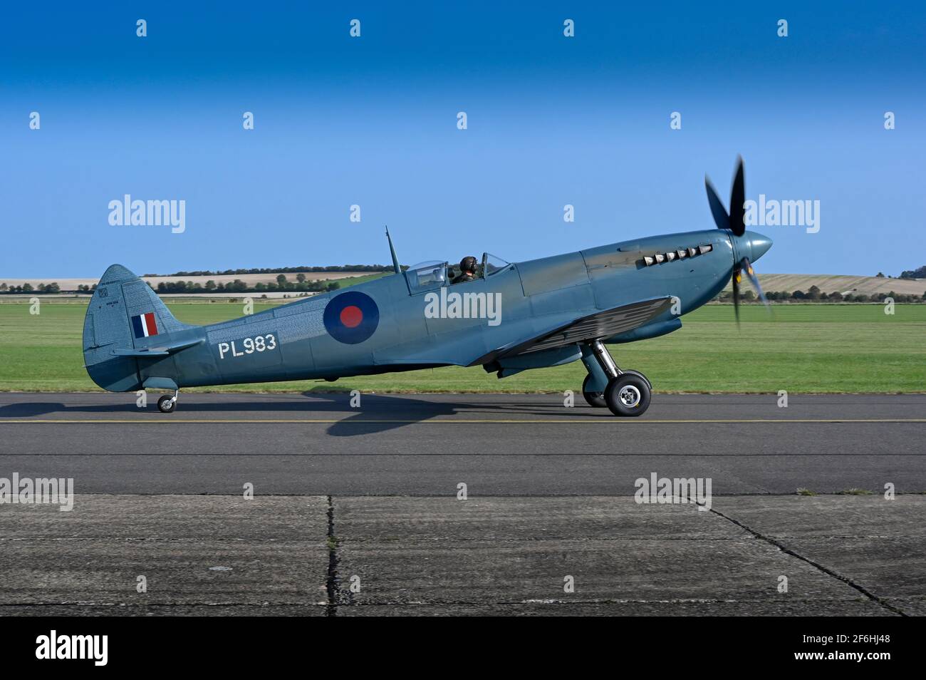 NHS Spitfire PR Stock Photo - Alamy